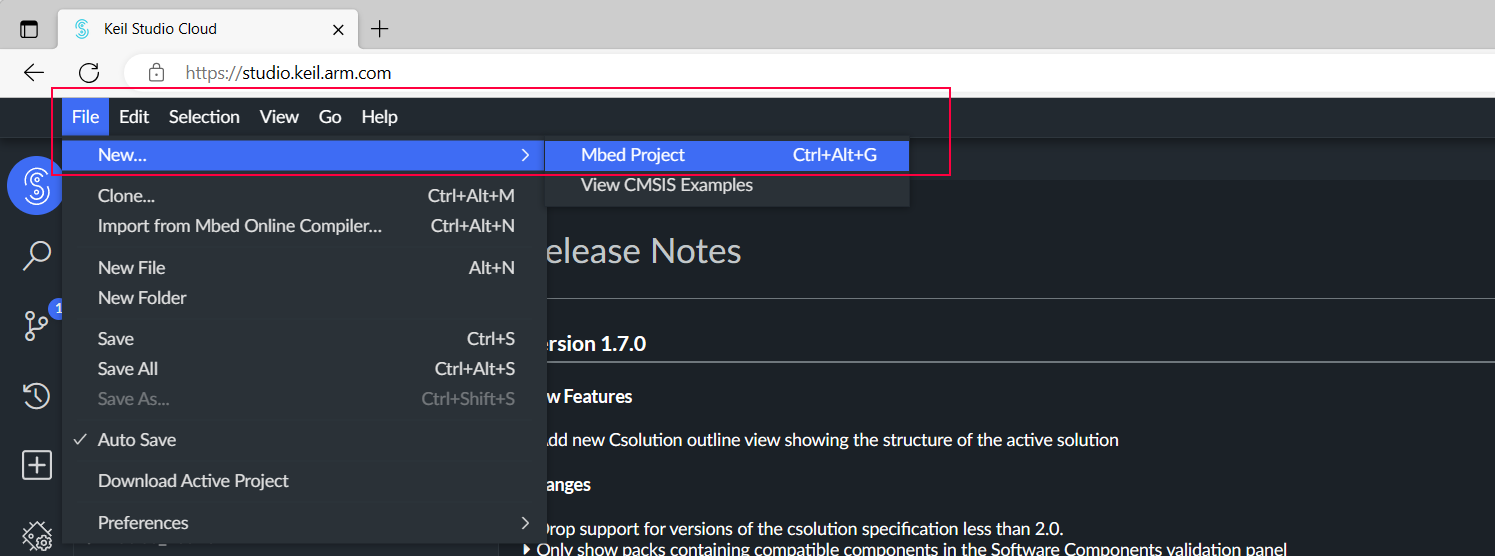 mbed Keil Studio Cloudへのプログラムのインポート方法 2023年7月18日版 ｜ Interface – CQ出版